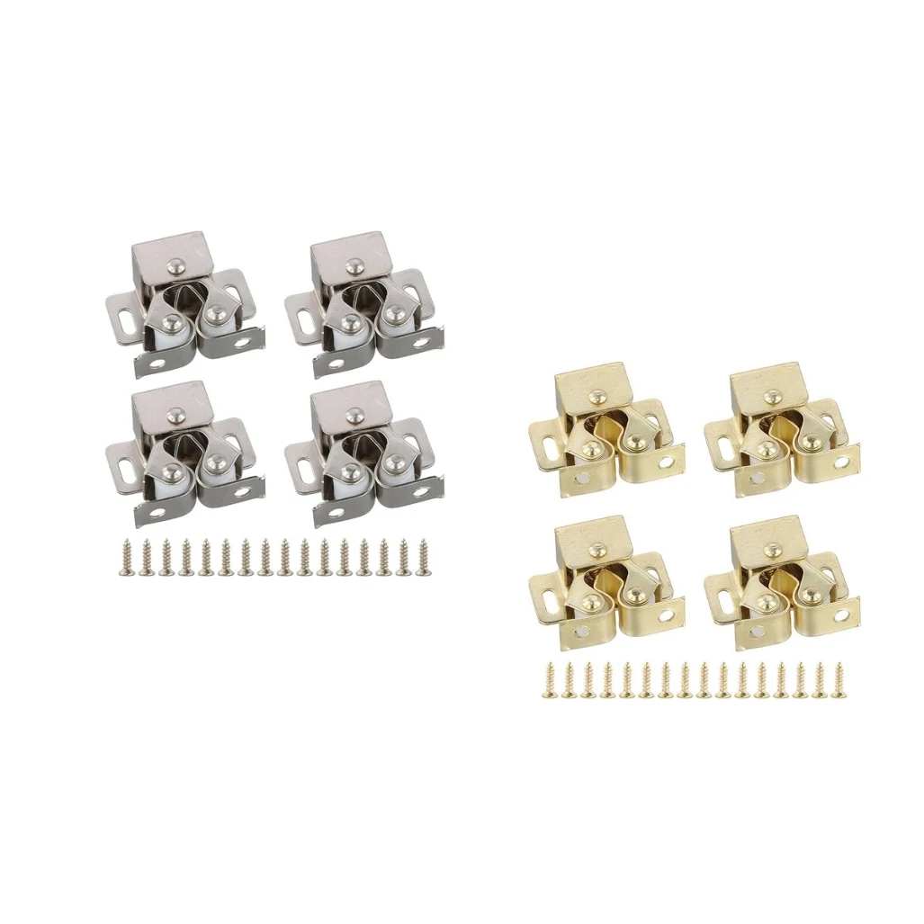 SC ECOMMERCE Double Roller Spring Lock Furniture Locks Set 12 6 Silver ...