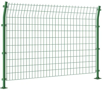 Hot Galvanized Steel Metal Garden Fence Pvc Coated Green 3d V Triangle Bending Curved Welded ...