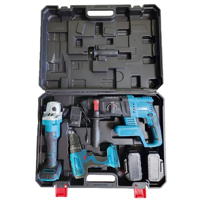 Power Drills Kit 21v Portable Cordless Hot Sale Angle Grinder Impact ...
