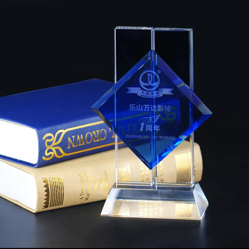 Custom Lettering High-end Chinese Style Competition Team Crystal Awards ...