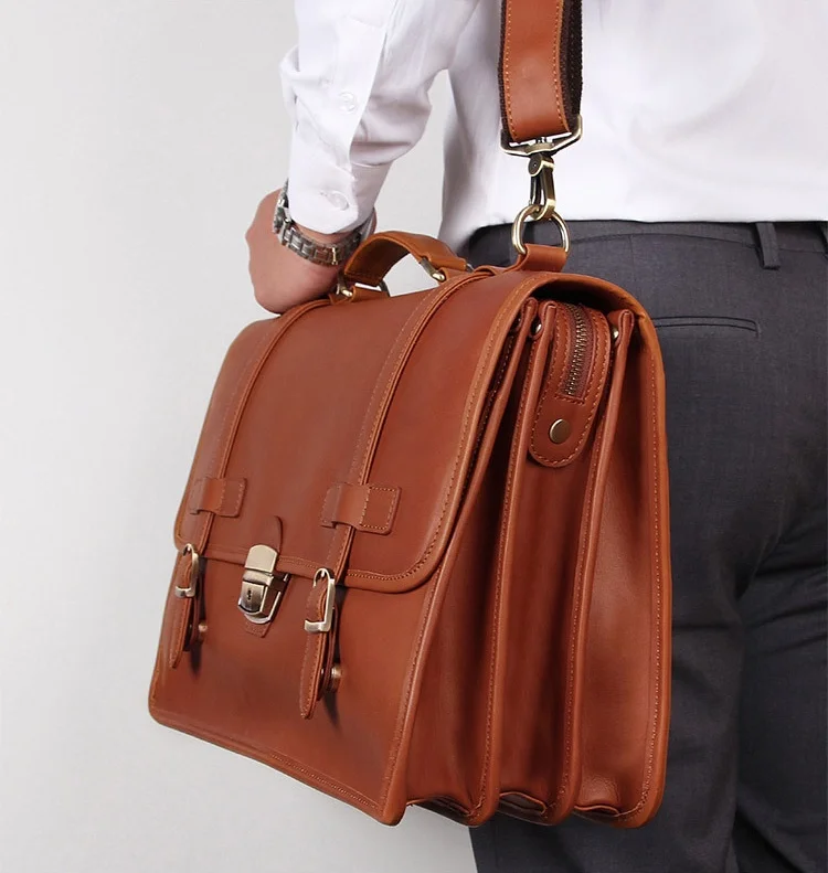 Luxury Designer British Style Laptop Bag Men Business Tote Bags ...