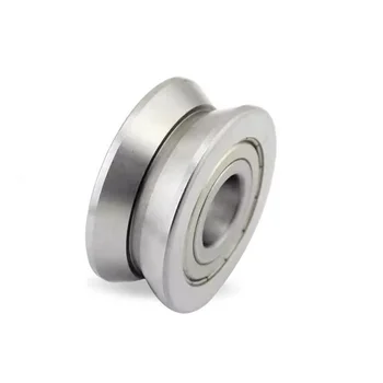 Chrome Steel Gcr15 V Groove Guide Rail Roller Bearing Lv202-40 Zz - Buy ...