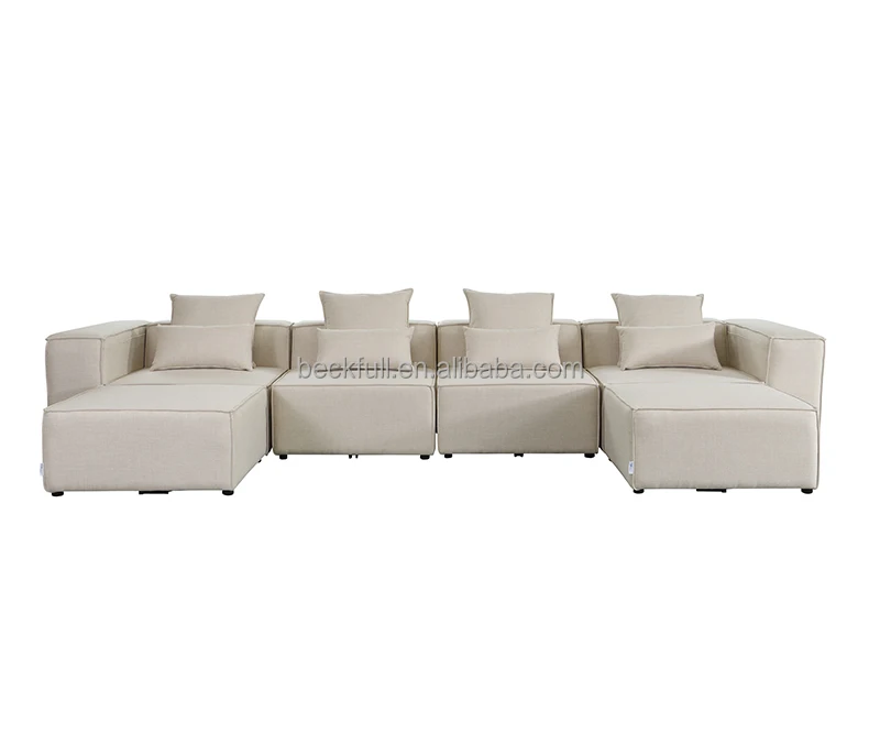 Modern Italian Luxury Modular Sofa 4 Seater Convertible U Shape Lounge ...