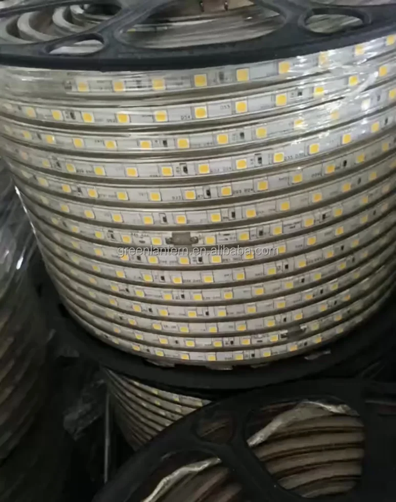 AC 220V LED Strip 5050 - 100m IP67 Waterproof White Light