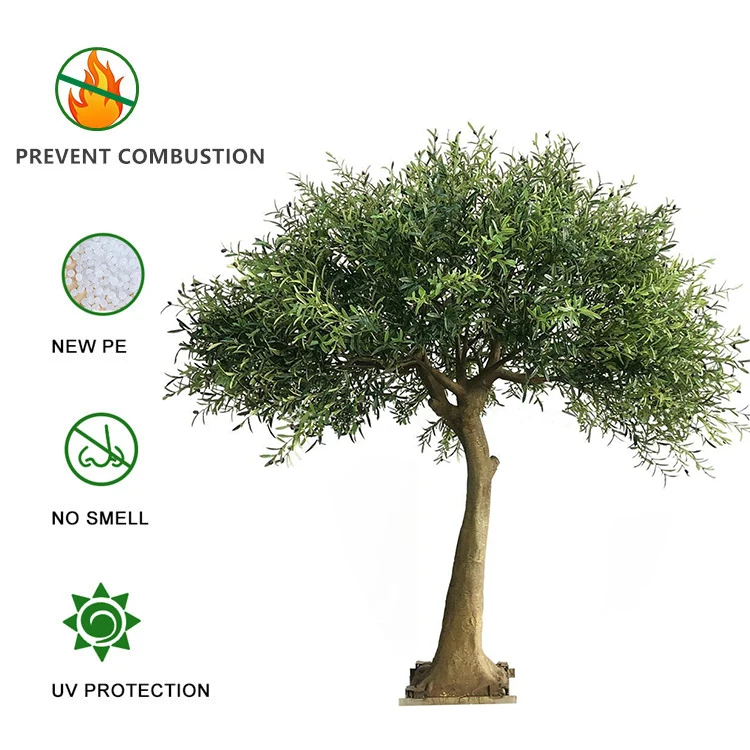 Artificial Tall 1-8ft Olive Tree Detachable Large Faux Silk Plants ...