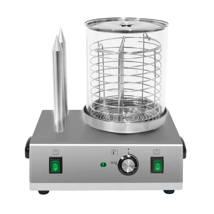 Stainless Steel Automatic Electric Hot Dog Roller Grill Machine With 2 ...