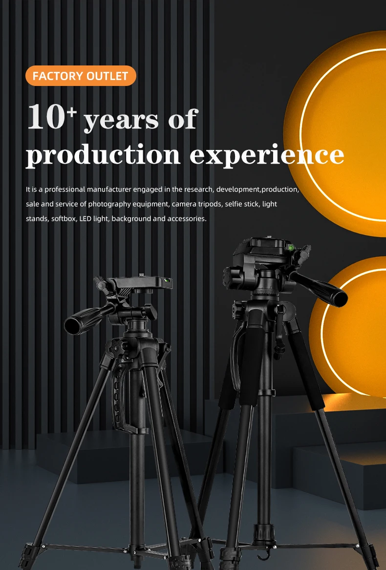 Professional 4-Leg Telescopic Camera Tripod Portable Aluminum 3-Way ...