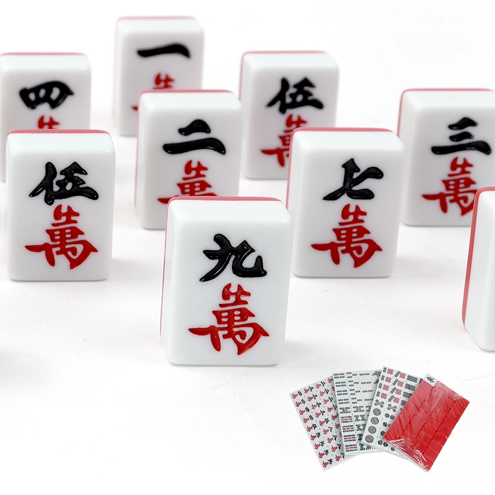 Chinese Mahjong Tiles Sets 144pcs - High Quality for Casino Games