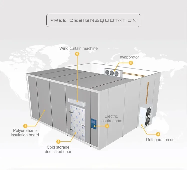 Cold Storage Board Vegetables And Fruits Special Cold Room Meat Storage ...