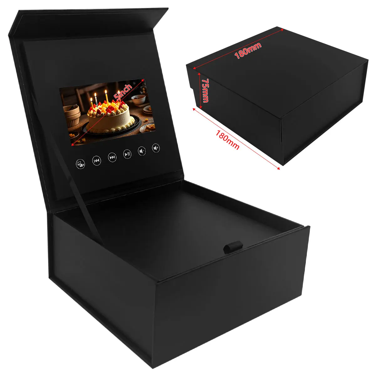 Customized 7 Inch Packaging Presentation LCD Screen Gift Box