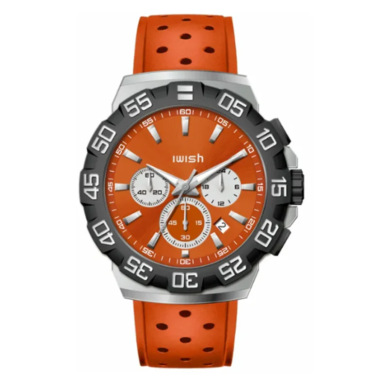 F1 Red Orange Color Race Watch For Men Import Quartz Movement Full Of ...