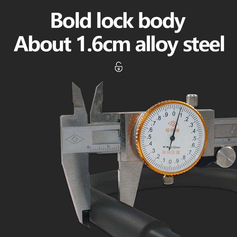 Bike Security Long Anti Shear Combination U Lock with Smart Anti Theft ...