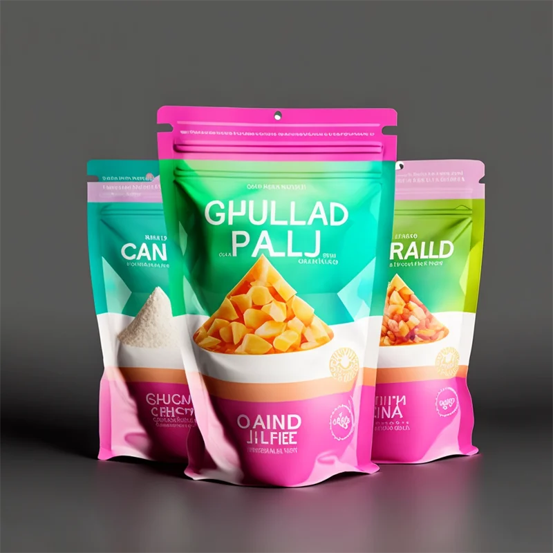 Customized Printing Baggies Stand Up Pouch Food Packaging Bags Aluminum ...