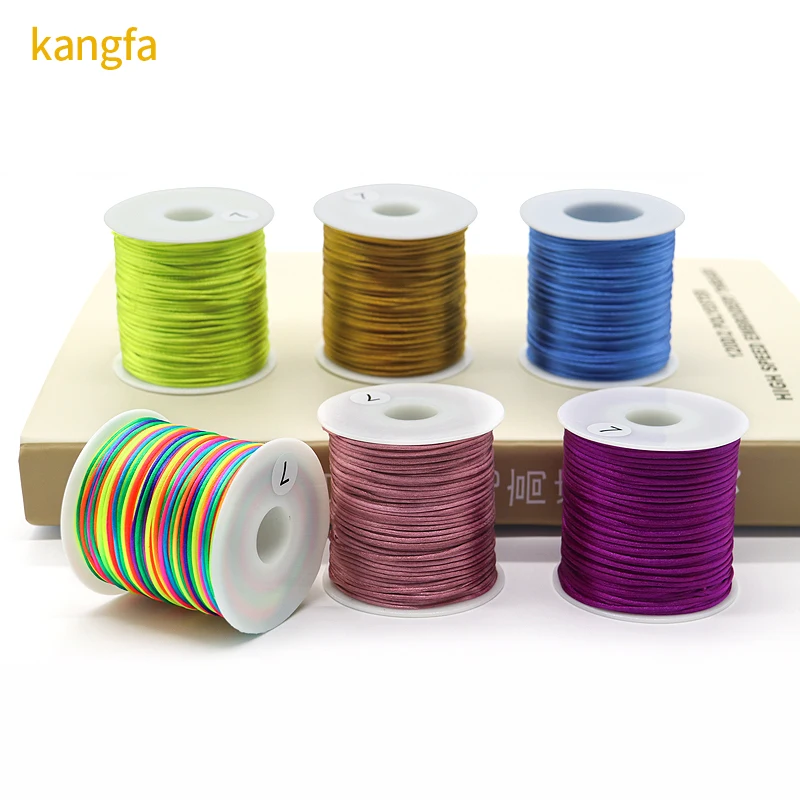 80m Chinese Knot Macrame String Braided Bracelet 1mm Diameter Thread ...