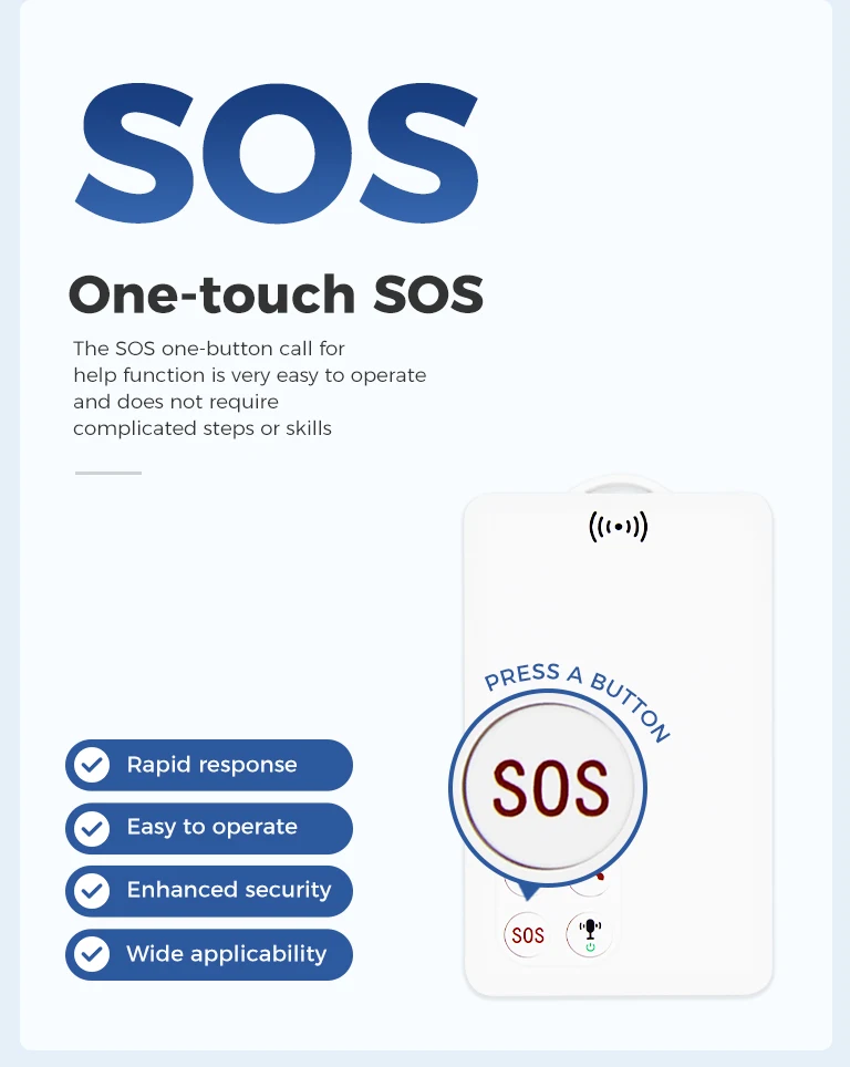 Portable Student ID Card GPS Tracker with SIM Card SOS Calling Geofence ...