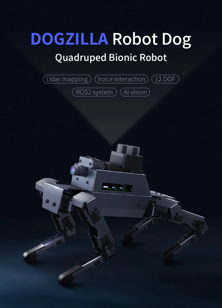 Dogzilla S2 Quadruped Bionic Robot Dog with AI Functions