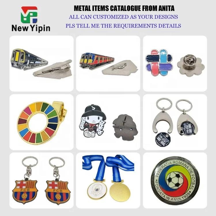 Alibaba.com: Custom enamel brooch pins with logo printing, metal badge ...