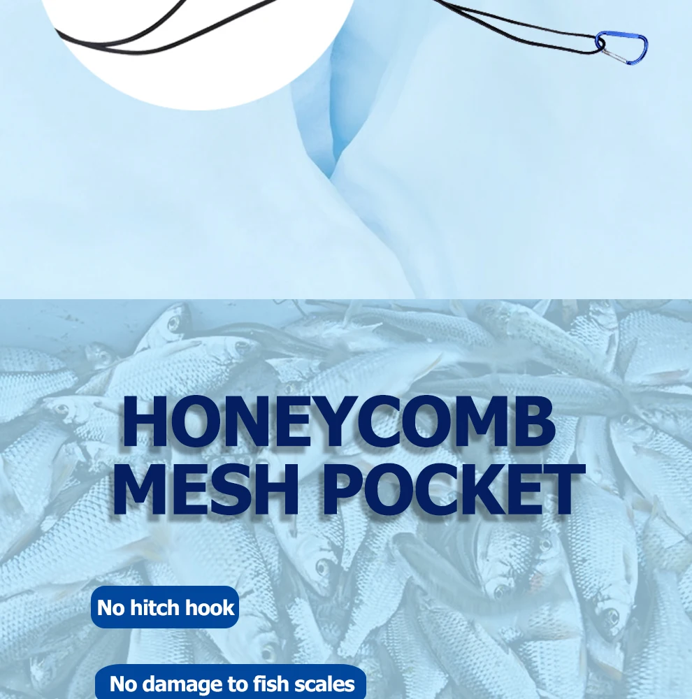 Sp001 Fishing Net Aluminum Material 40cm*35cm Short Handle Telescopic ...