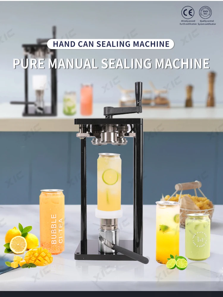 Manual Desktop Can Sealing Machine for Beverage and Paper Packaging ...