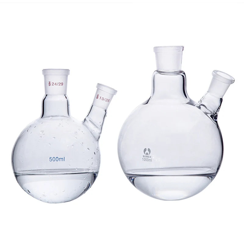 Lab 10000 20000ml Glass Round Bottom 2 Two Neck Boiling Flask With 1 ...