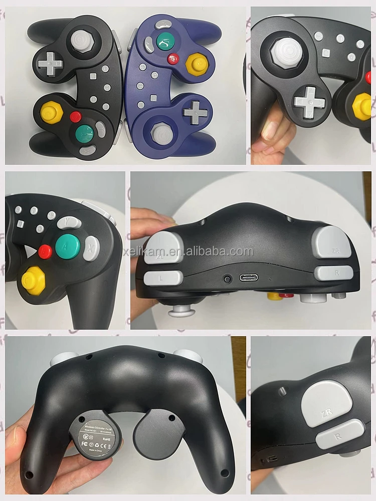 CoolRabbie Wireless Turbo NS Controller for NGC Gamepad Shape for ...