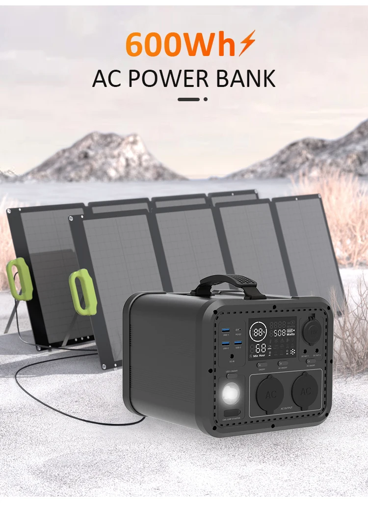 Delongtop 600W Portable Power Station - Reliable AC Output