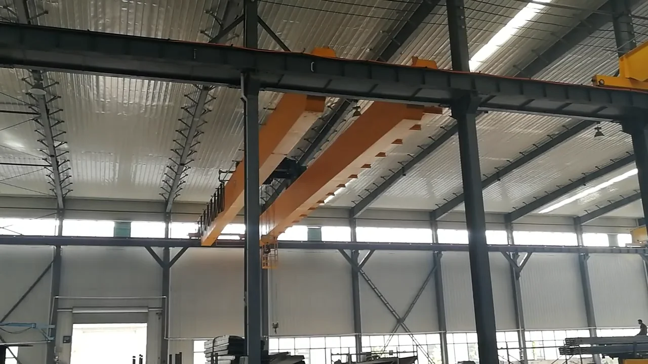 Factory Workshop Double Girder Beam Overhead Crane 20 Ton 50ton 55 Ton ...
