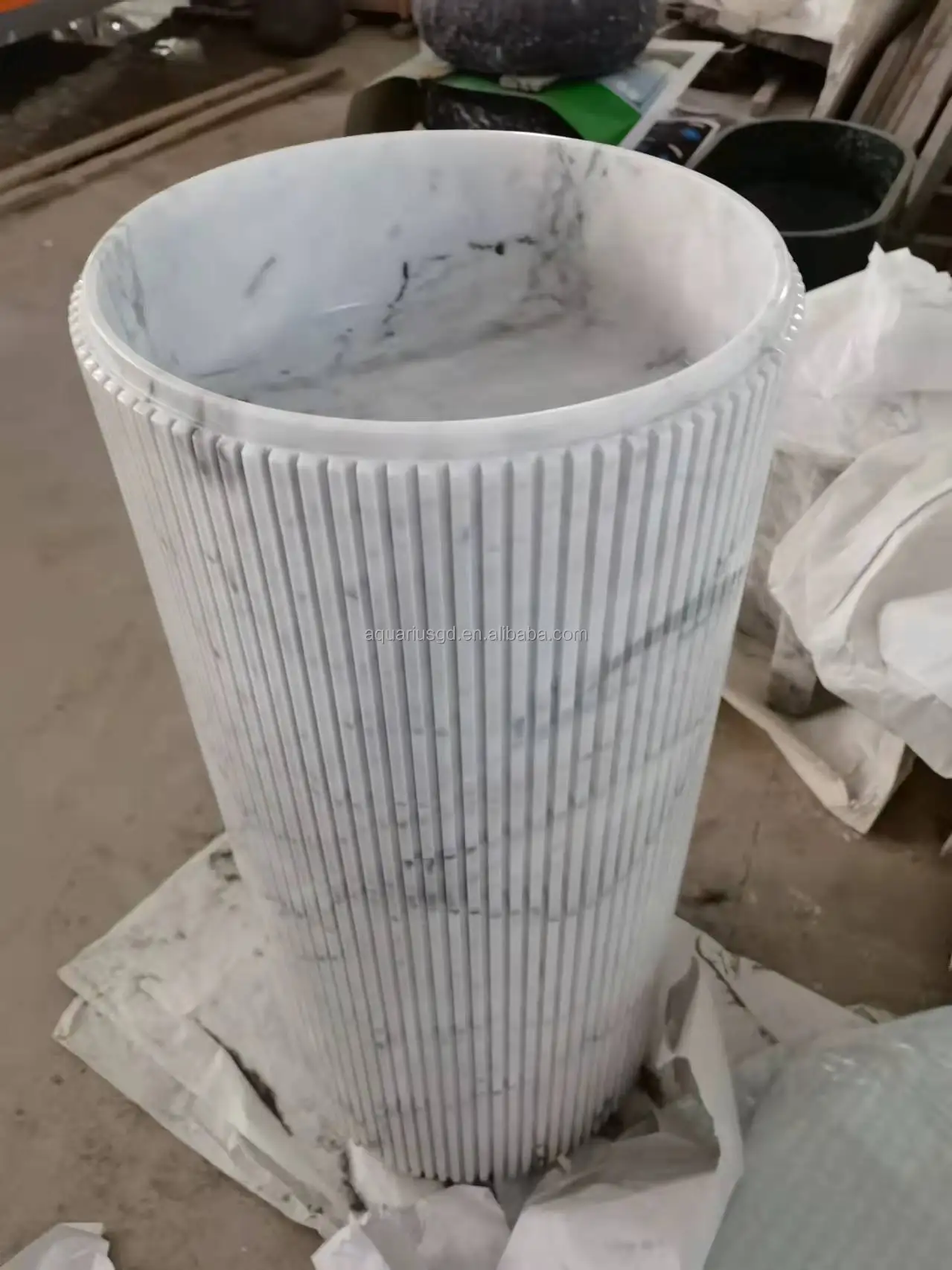 High End Design Runway Shape Natural Stone Marble Bathroom Hand Wash ...