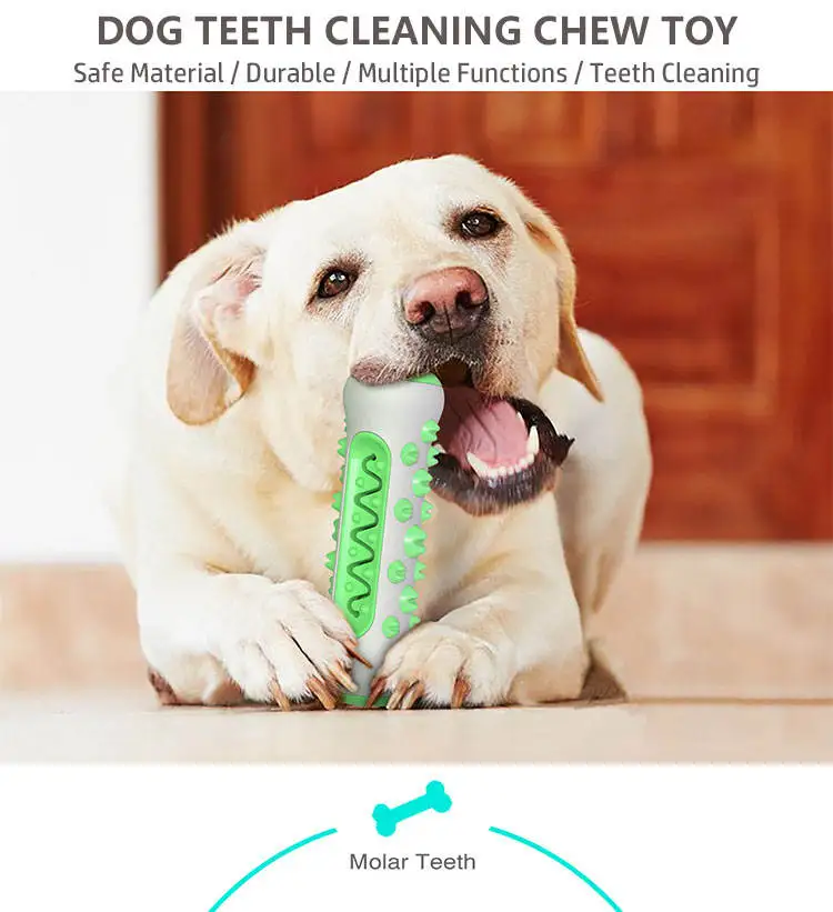 ZMAKER Custom Dental Care Rubber Dog Chew Toys for Clean Teeth