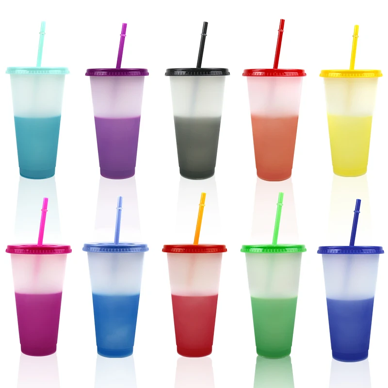 Wholesale Creative Color-Changing Transparent Cups Custom Logo Printing ...