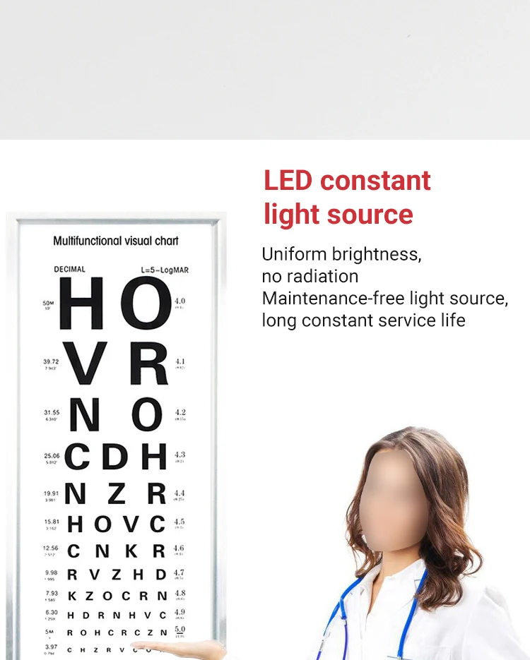 New Wholesale Eye Testing Chart Examination Led Light Vision Test Chart ...