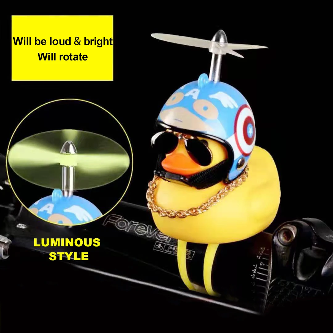 New Funny Cute Cartoon Bike Bicycle Bell Handlebar Yellow Duck Bell ...