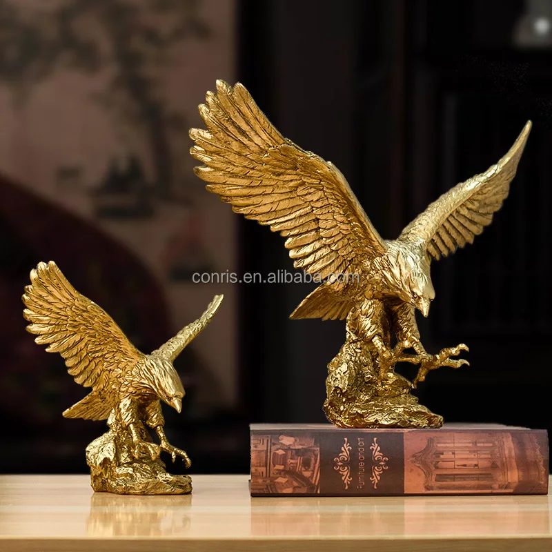 Custom Polyresin Golden Desert Eagle Statue - Ecofriendly Home ...