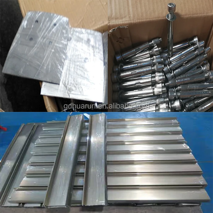 U Channel Aluminium Frameless Glass Rails For Laminated Glass - Buy U ...