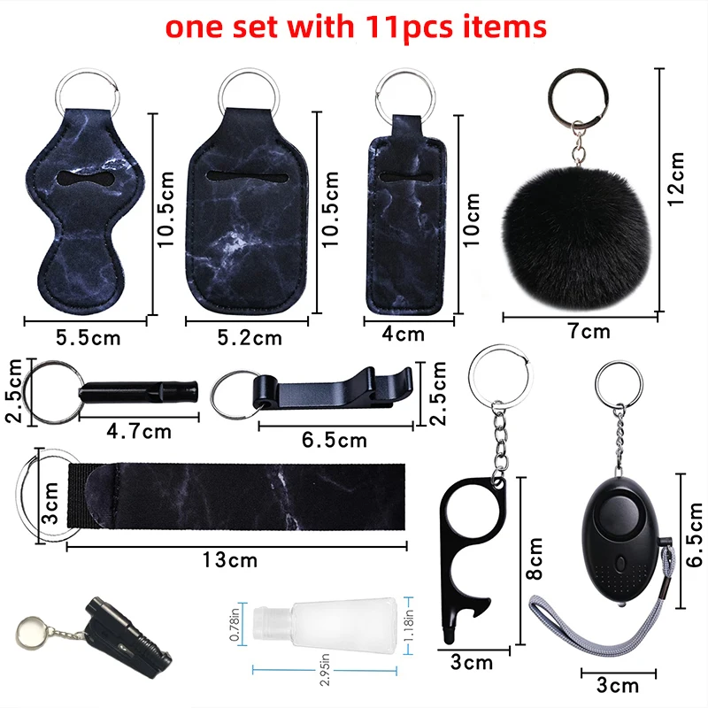 Self Defense Keychain Set 11pc Luxury Self Defense Keychain Set ...