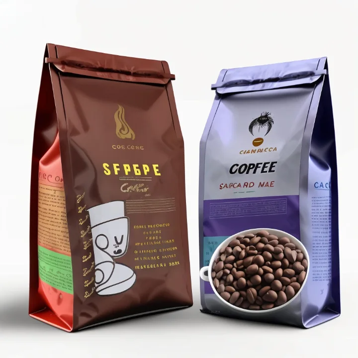 Flat bottom coffee bags with valve 250g Matt Finish Black Ziplock ...