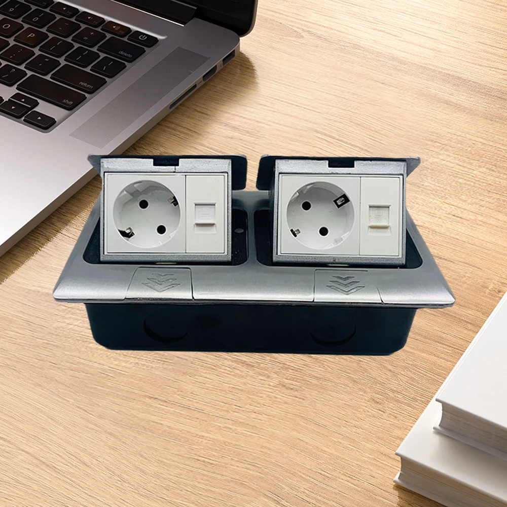 Oswell Factory Price Up Double Floor Socket Box With Uk,Eu,Usb Socket ...