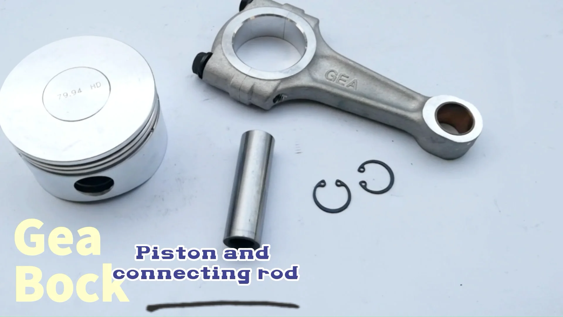 79.94mm 170804483 Hgz7 Hg5 Gea Bock Compressor Spares Piston And Piston ...