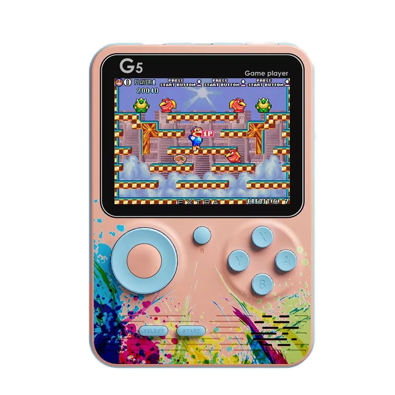 Portable G5 Mini Handheld Game Console Built-in 500 Classic Retro Games ...