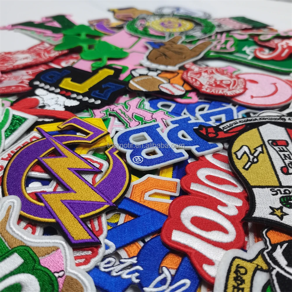 Jesus Chenille Patches Stock Design Letter J Pattern Pink Color Clothes ...