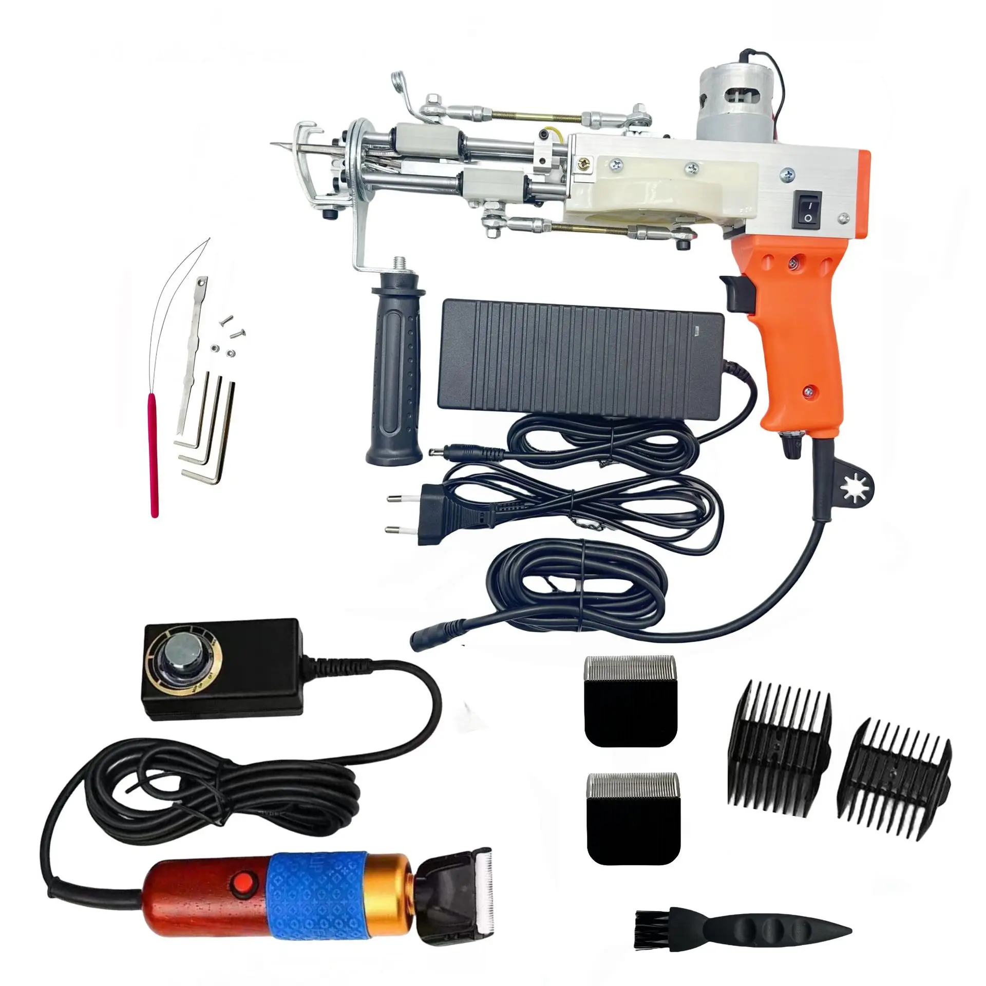 2in1 Tufting Gun Portable Carpet Weaving Gun Electric Clipper Electric ...