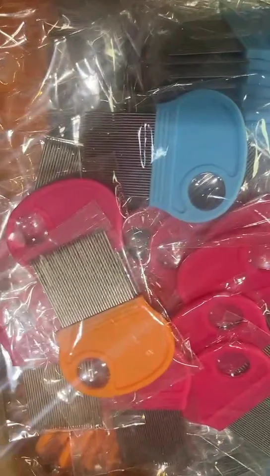 Cheap Price Plastic Dog Flea Comb Pet Hair Stainless Steel Lice ...