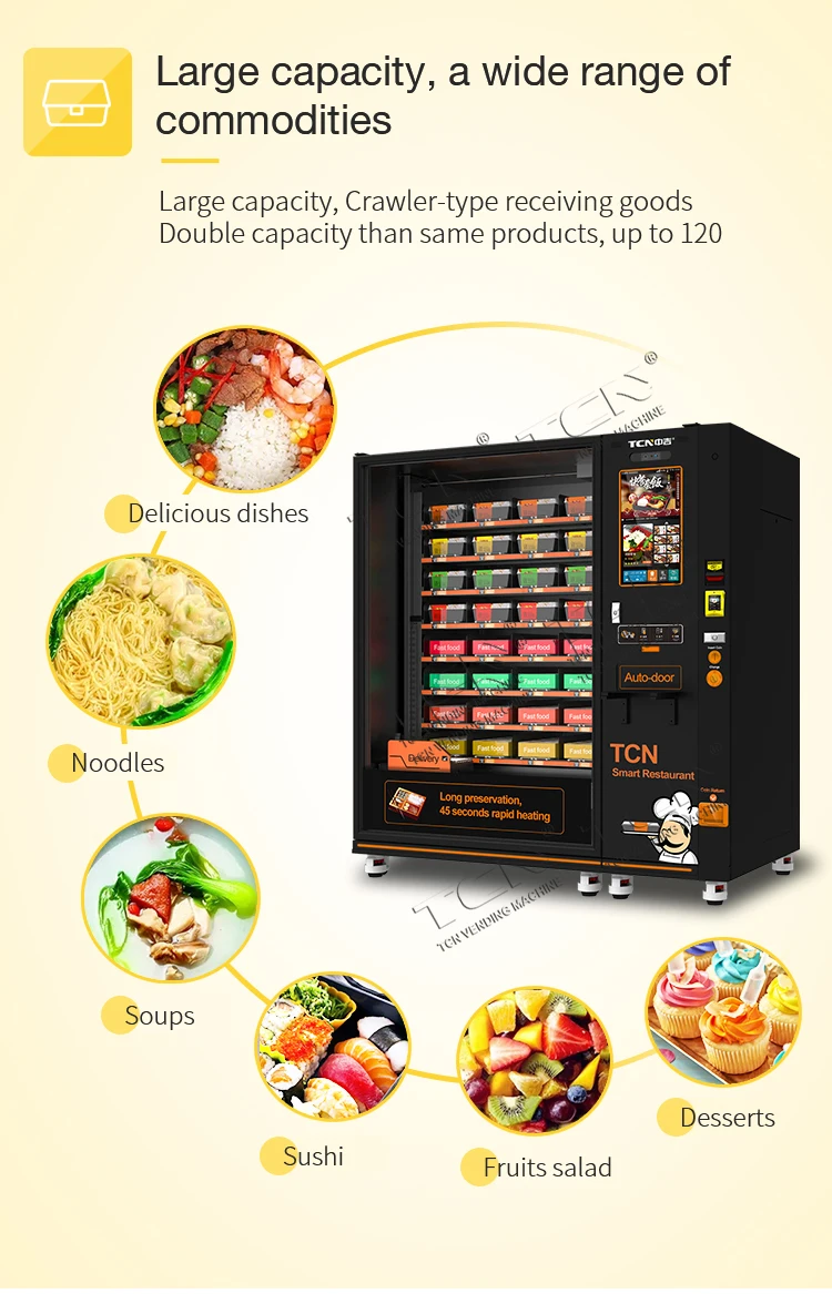 TCN Food Vending Machines - Hot Meal Solutions for Subways