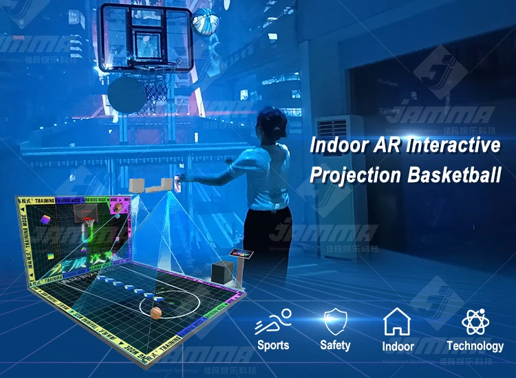 AR Interactive Basketball Hologram Projector for Fun & Fitness