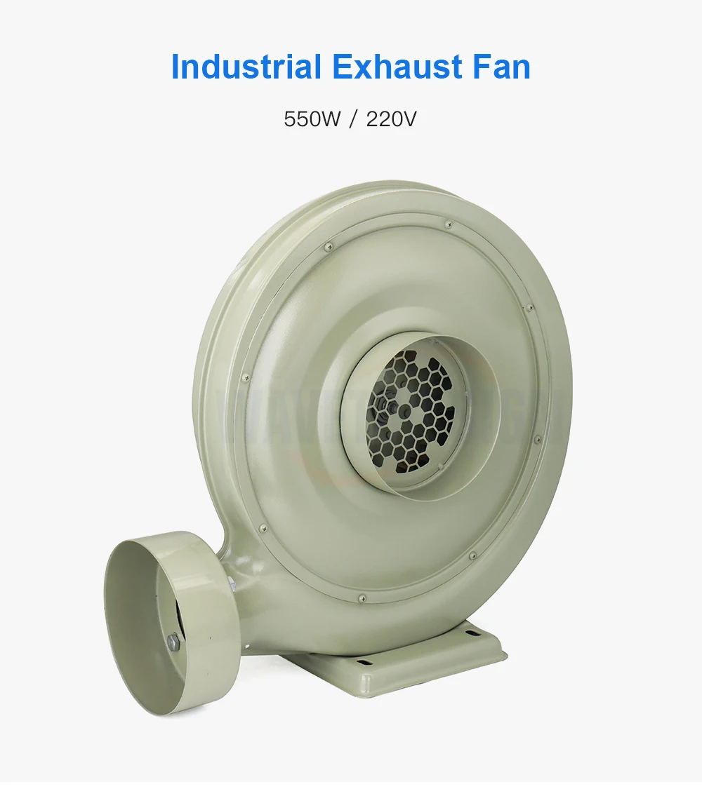 Wavetopsign 220V 550W 750W Exhaust Fans for CO2 Laser Machines