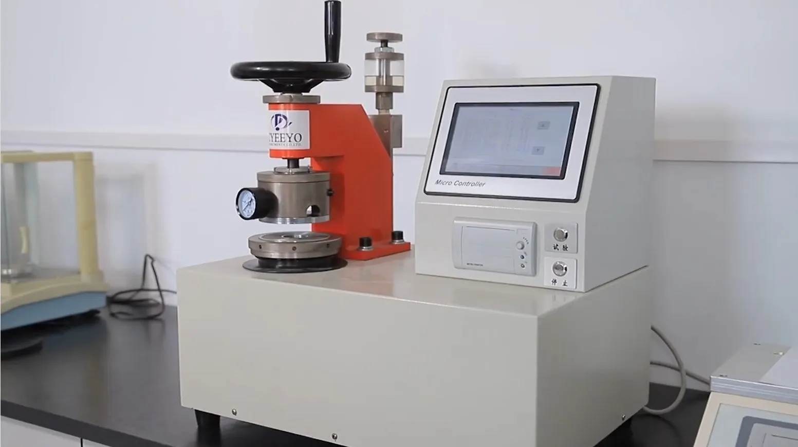 Corrugated Paper Burst Mullen Pressure Bursting Strength Test Machine ...