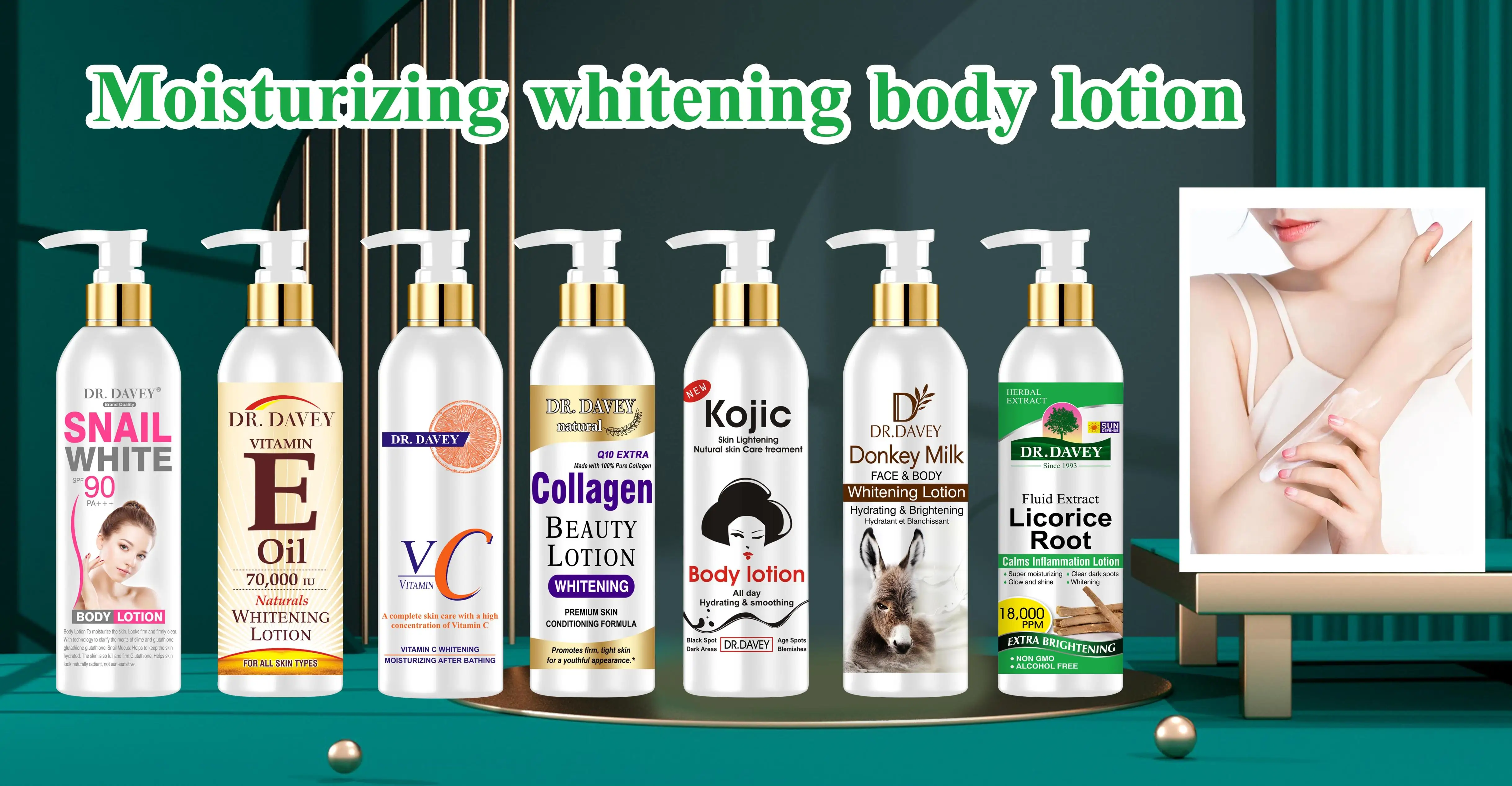 DR.DAVEY Kojic Acid Collagen Body Lotion - Whitening & Nourishing
