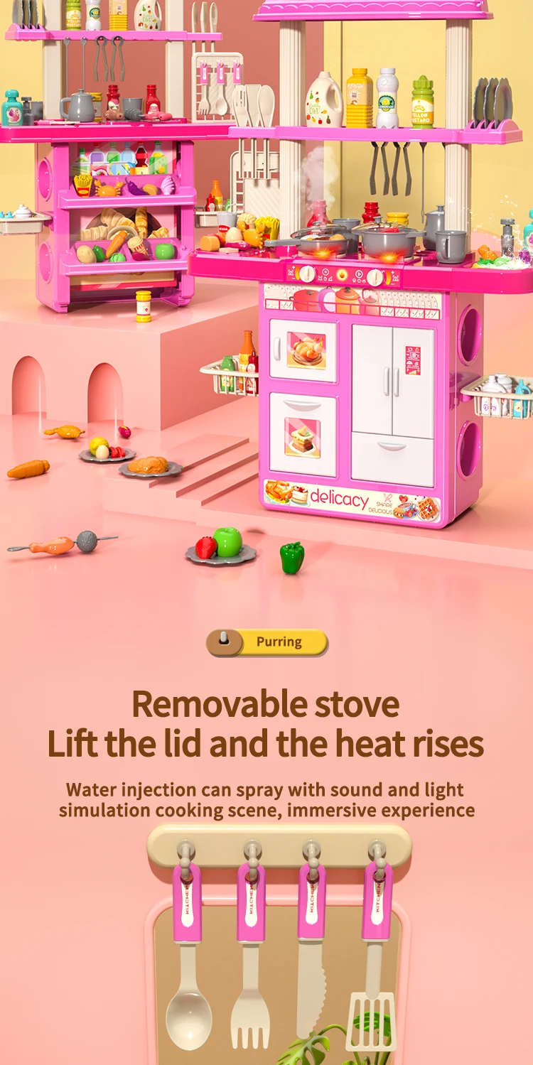 59 Pcs Cooking Small Toy Other Pretend Play & Preschool Boys Kitchen ...