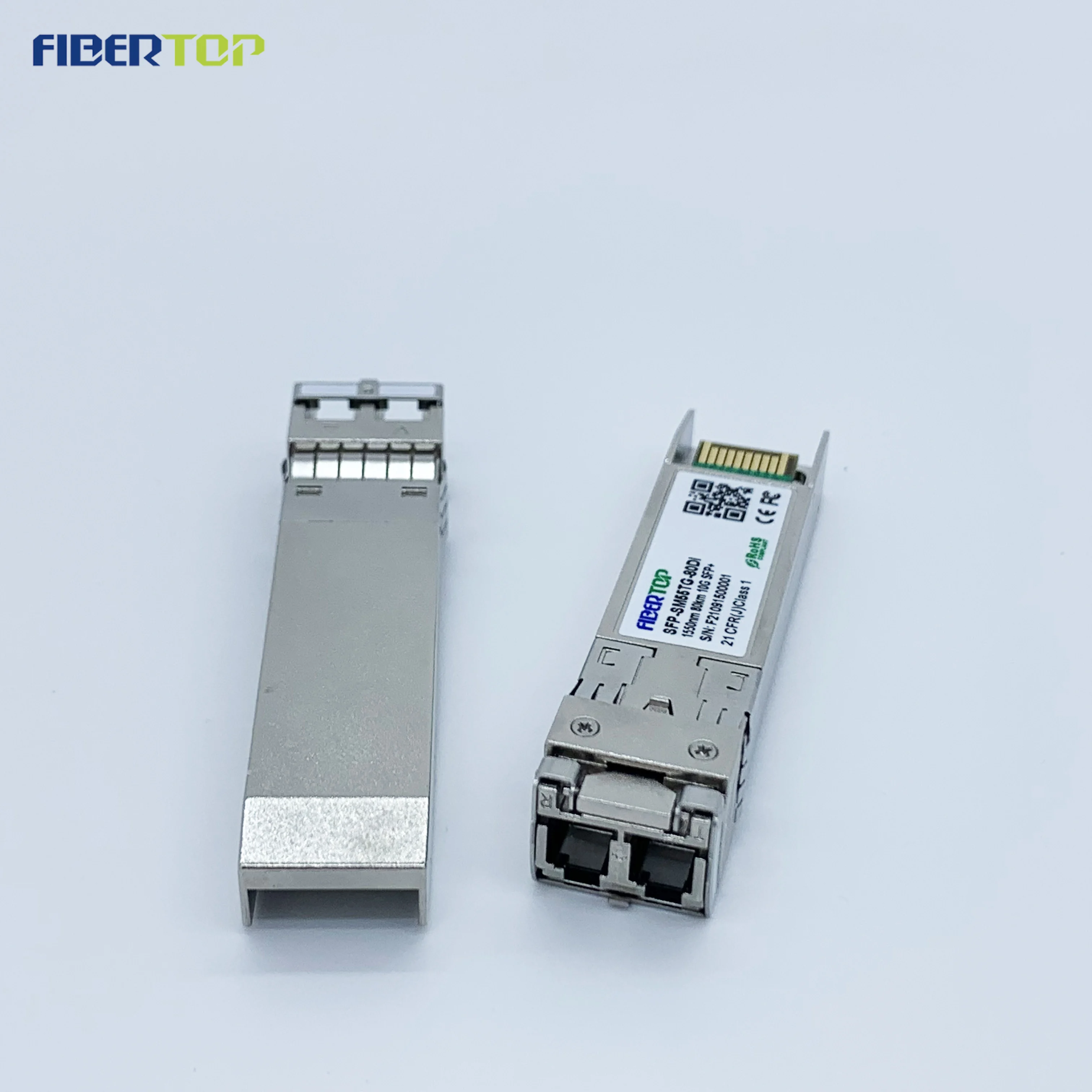 Fibertop 10g Sfp+ 1550nm 80km Double Lc 2 Port Optical Transcivers ...