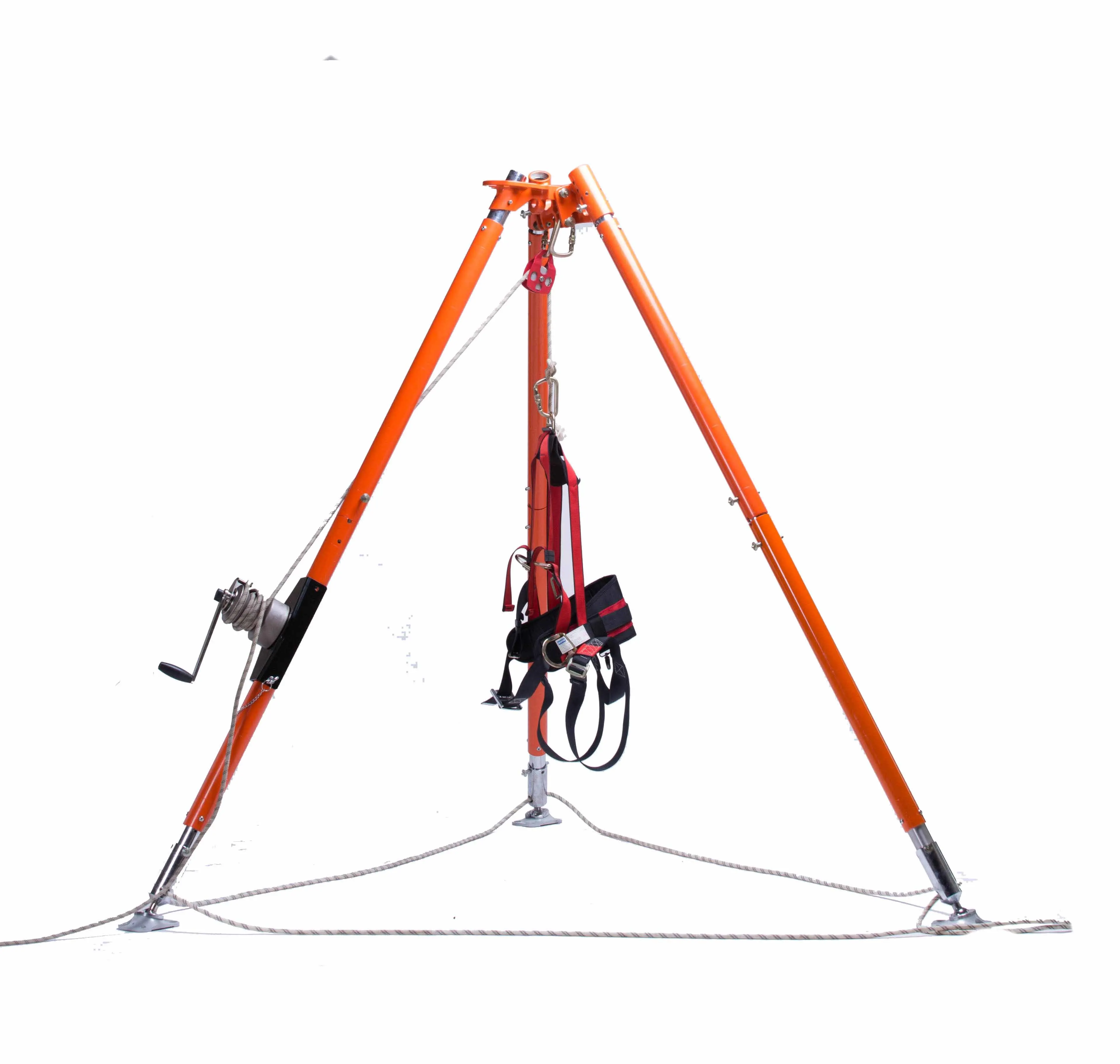 Aluminum Emergency Rescue Lifting Tripod for Fire Fighting With Hand ...